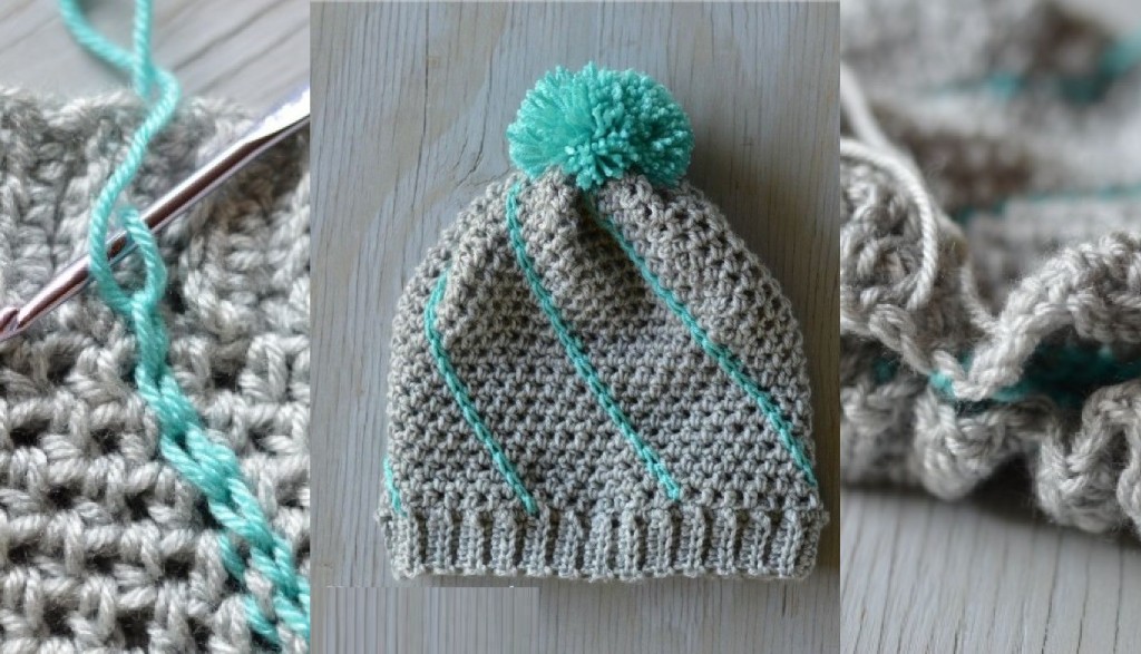 Diagonal Hatch Slouchy (free pattern)